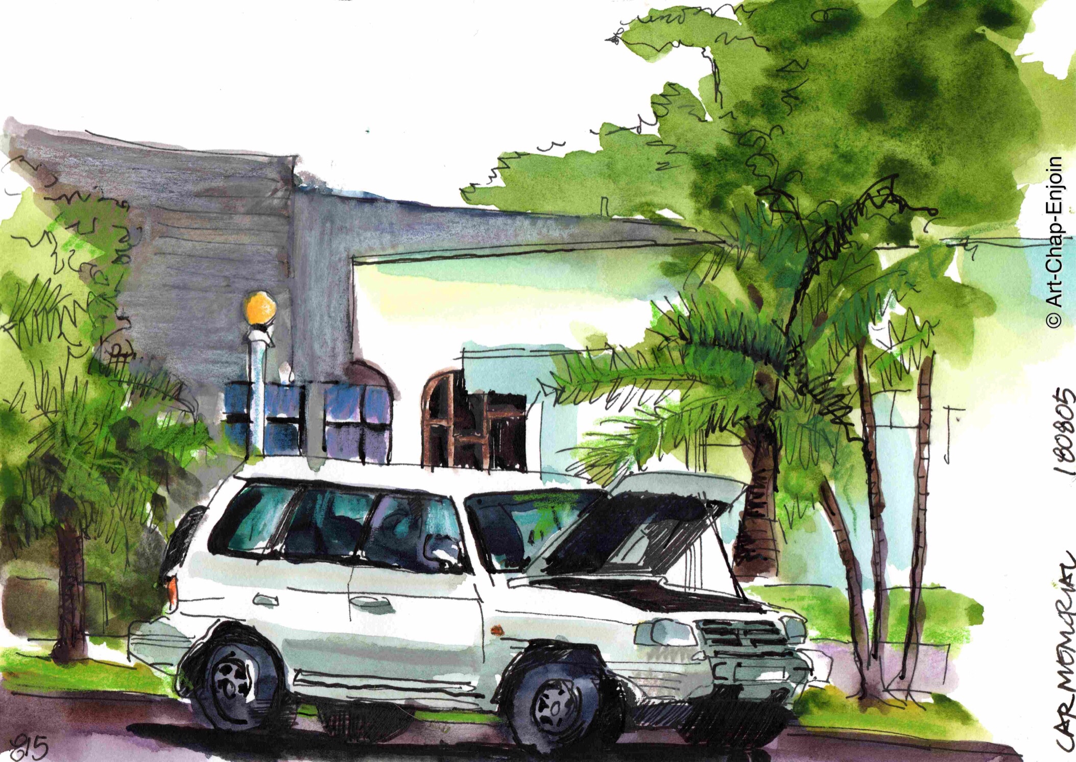 815 – Car memorial – Art-Chap-Enjoin